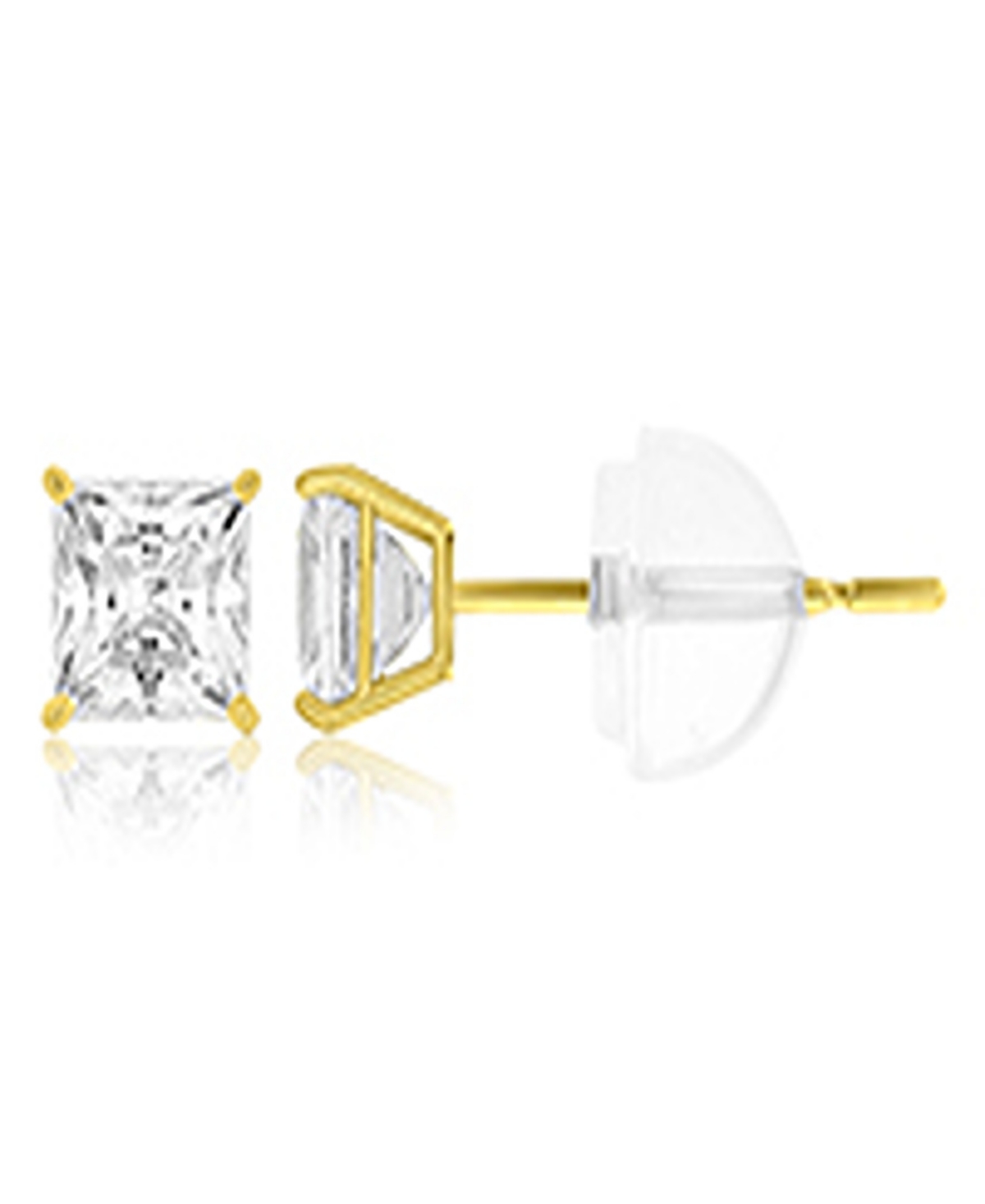 Click here for Macys White Swarovski Zirconia Solitaire Earrings... prices