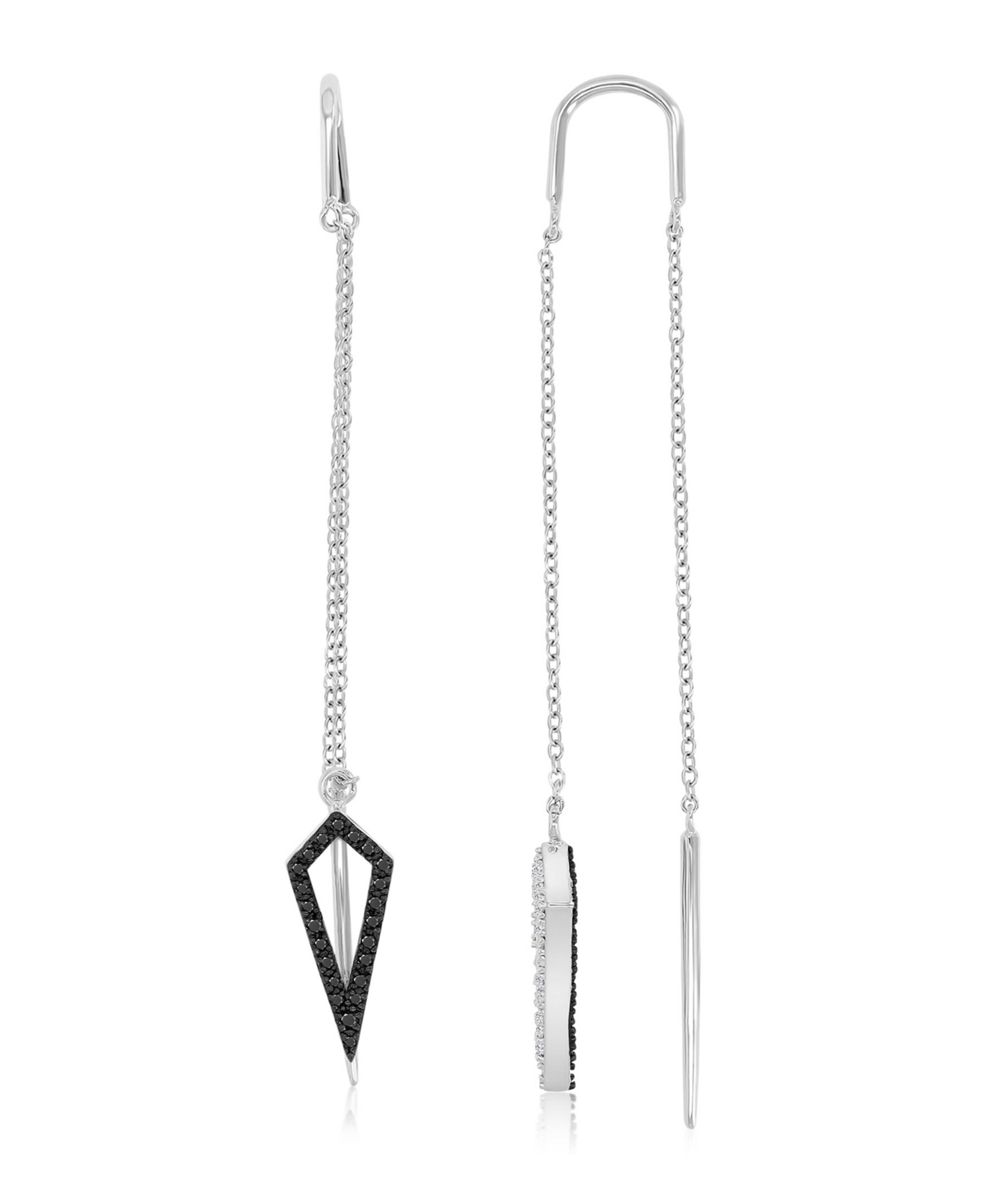 Click here for Macys Onyx and White Sapphire Convertible Dangling... prices