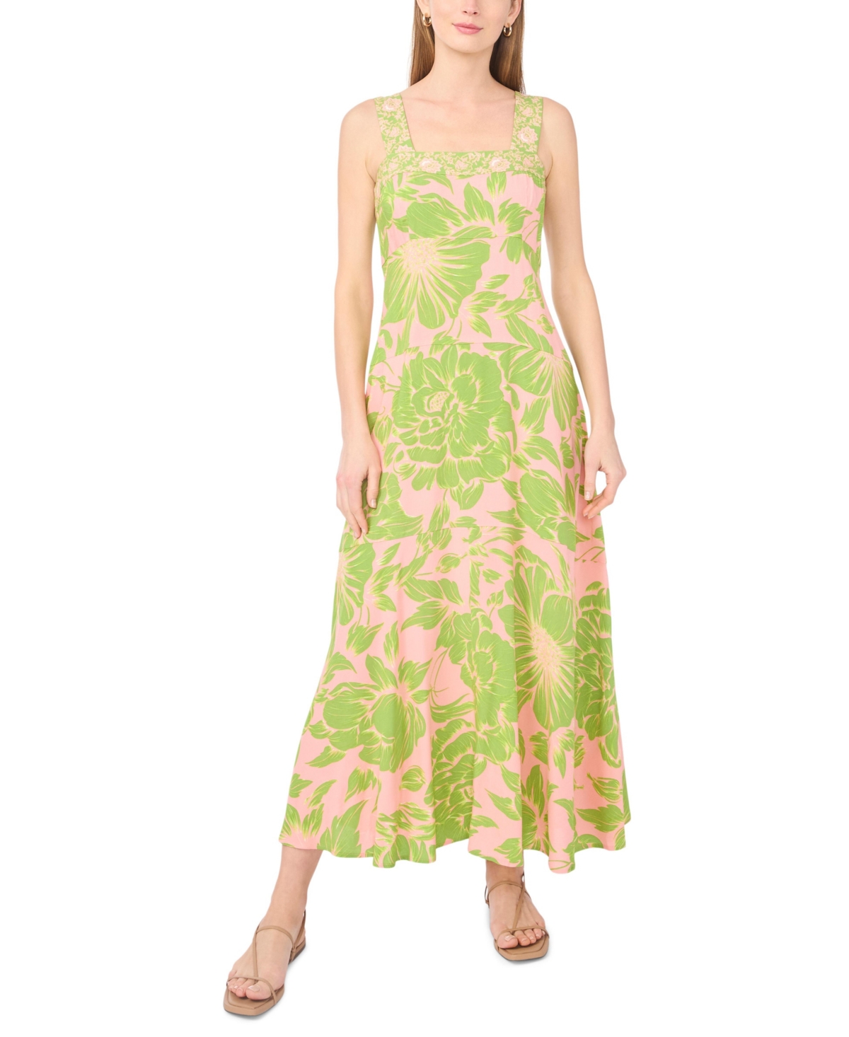 Click here for Vince Camuto Womens Square Neck Maxi Dress - Shell... prices