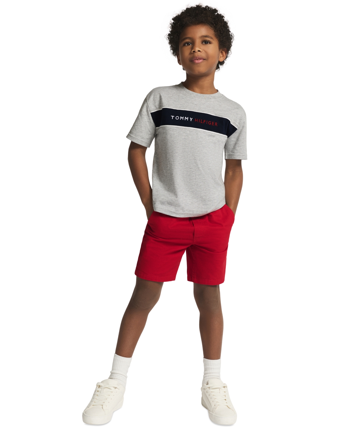 Click here for Tommy Hilfiger Boys 2T-7 Crewneck T-Shirt and Shor... prices