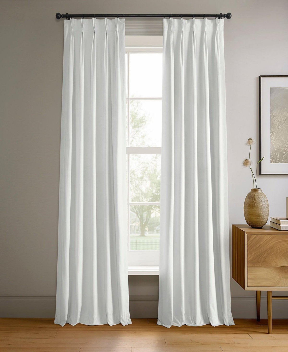 Click here for Half Price Drapes French Pleat Signature Velvet Bl... prices