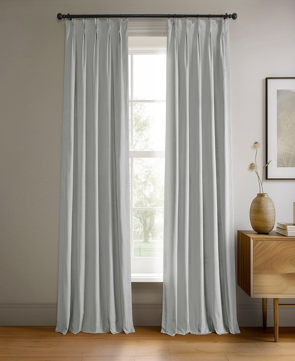Click here for Half Price Drapes French Pleat Signature Velvet Bl... prices