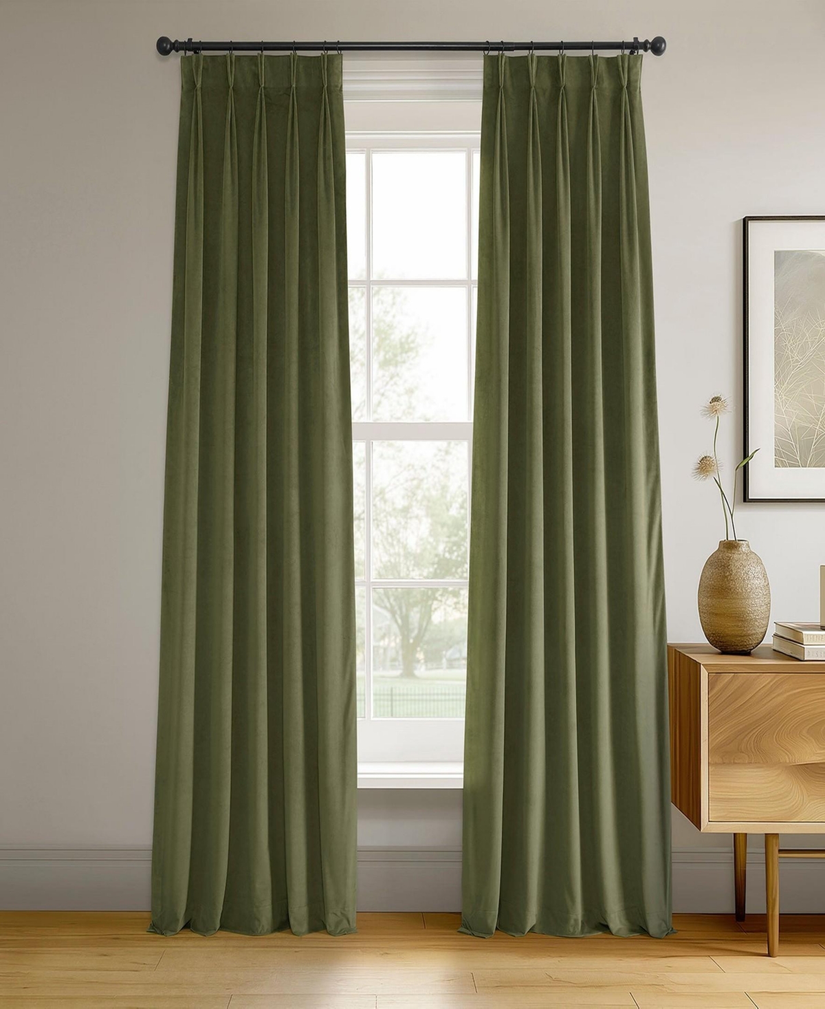 Click here for Half Price Drapes French Pleat Signature Velvet Bl... prices
