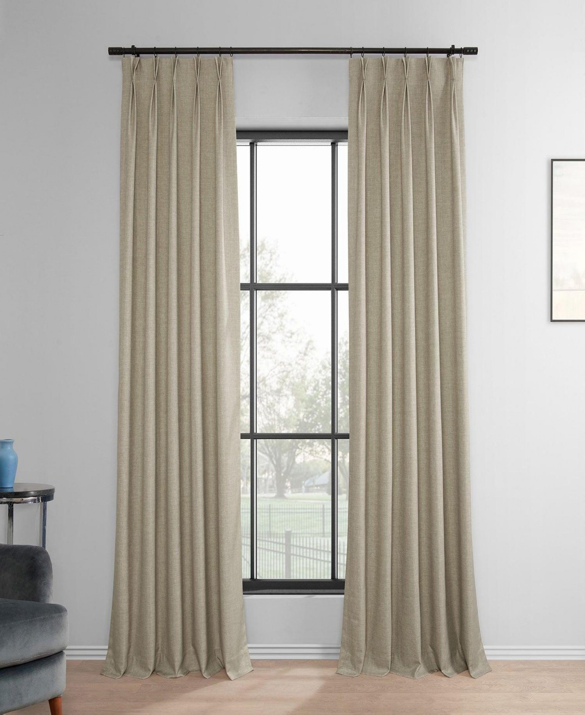 Click here for Half Price Drapes French Pleat Performance Linen H... prices