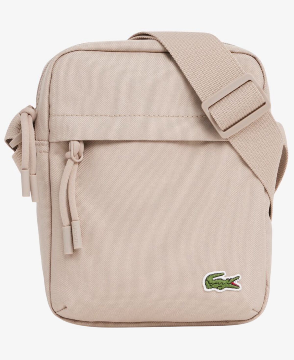 Click here for Lacoste Mens Logo Camera Bag - Tan prices