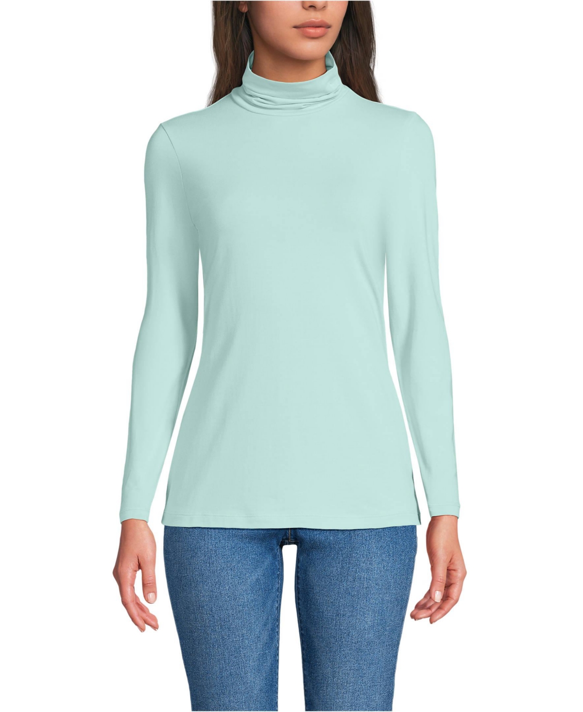 Click here for Lands End Tall Lightweight Jersey Long Sleeve Turt... prices