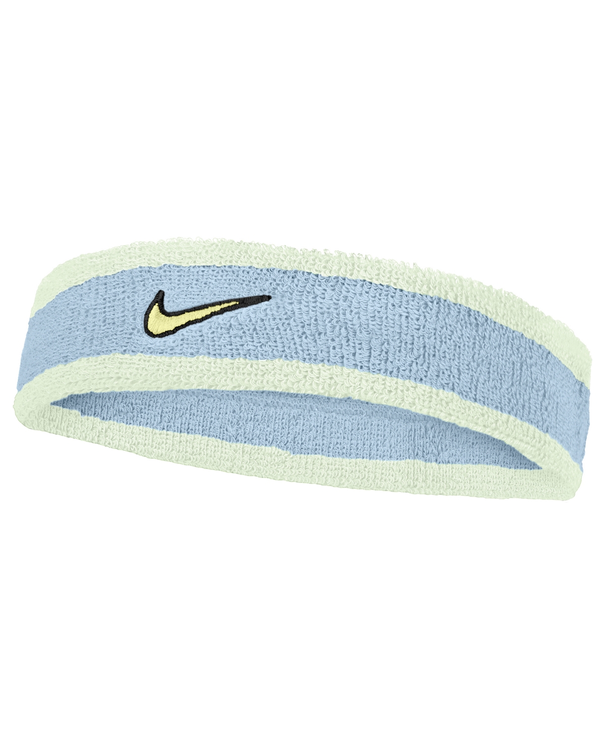 Click here for Nike Mens Swoosh Logo Detail Classic Headband - Bl... prices