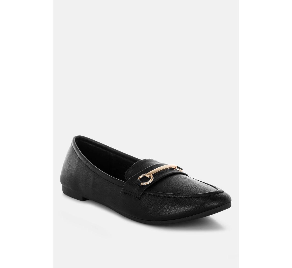 Click here for London Rag Womens Oliot Horsebit Detail Flat Loafe... prices
