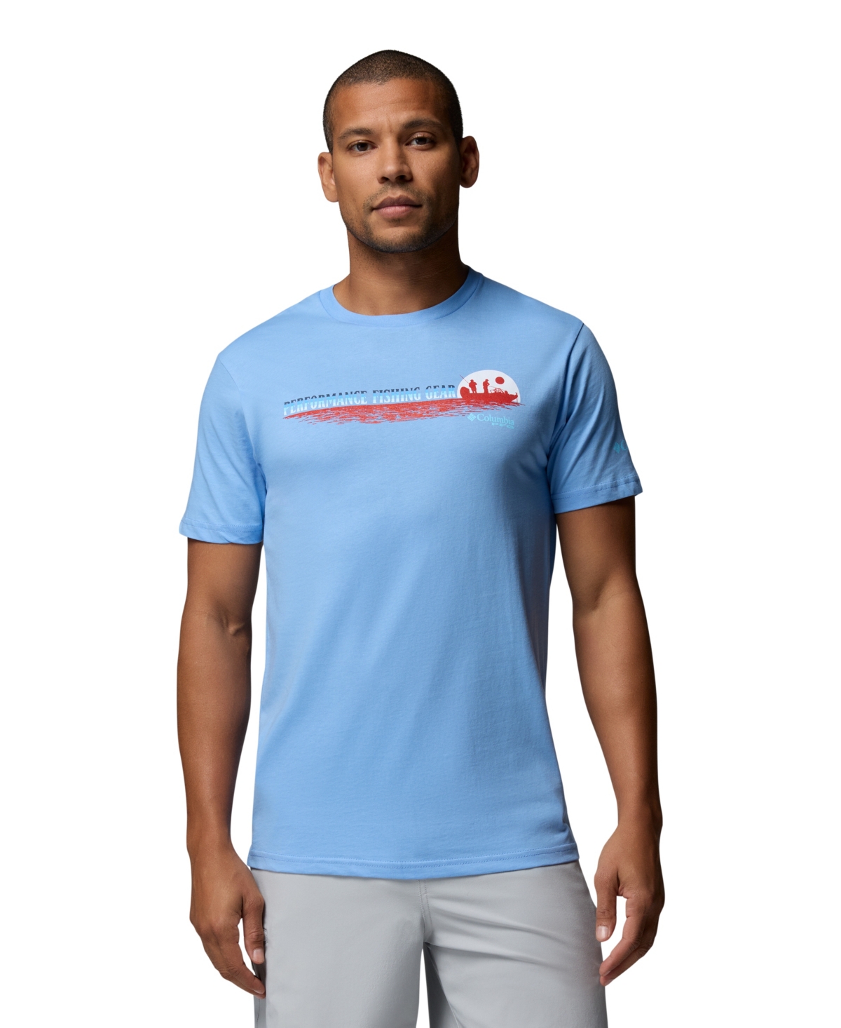 Click here for Columbia Mens Pfg Elliot Graphic T-Shirt - Light B... prices