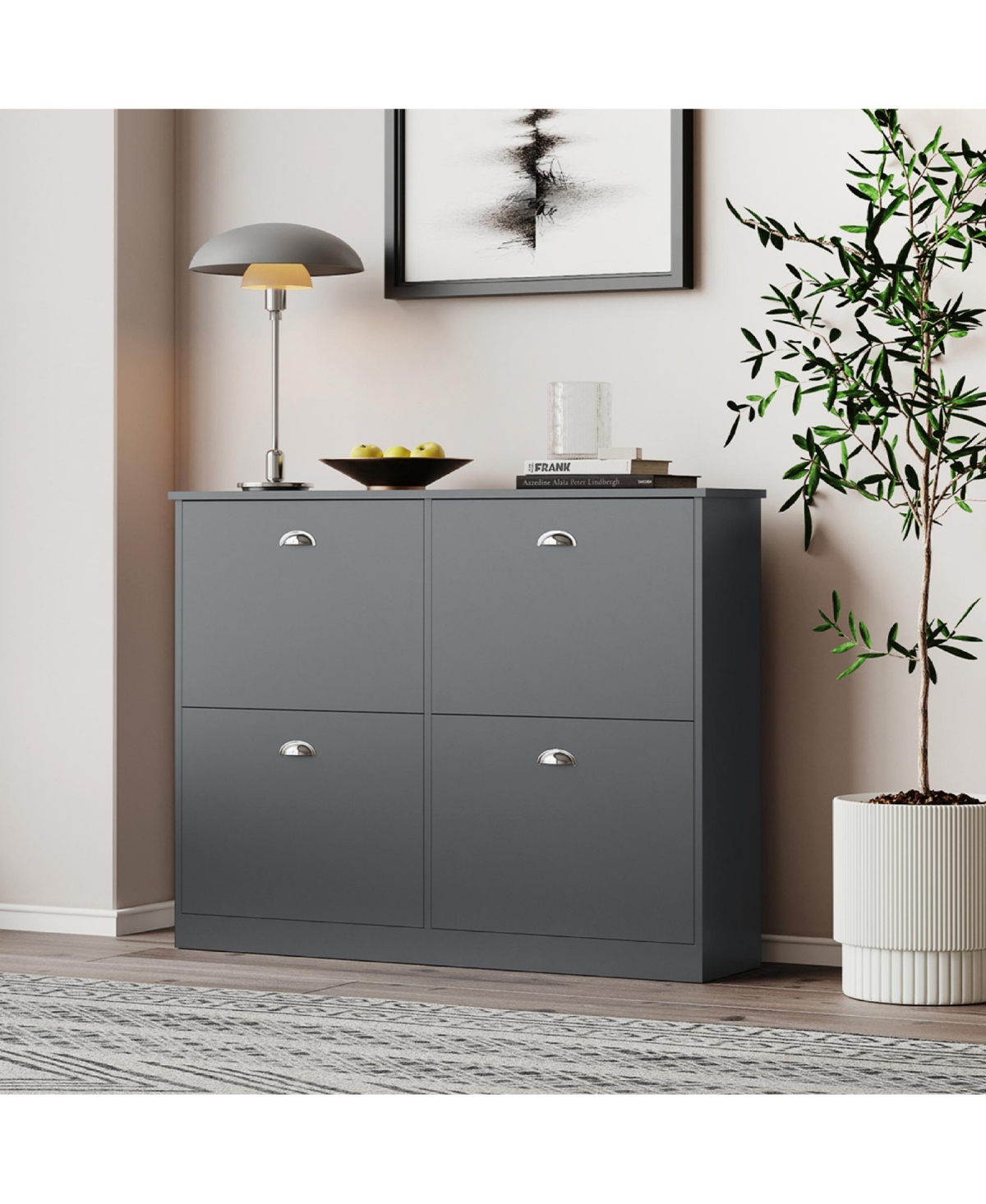 Click here for Rainsken Hidden Slim Narrow Shoe Rack Cabinet - Wa... prices