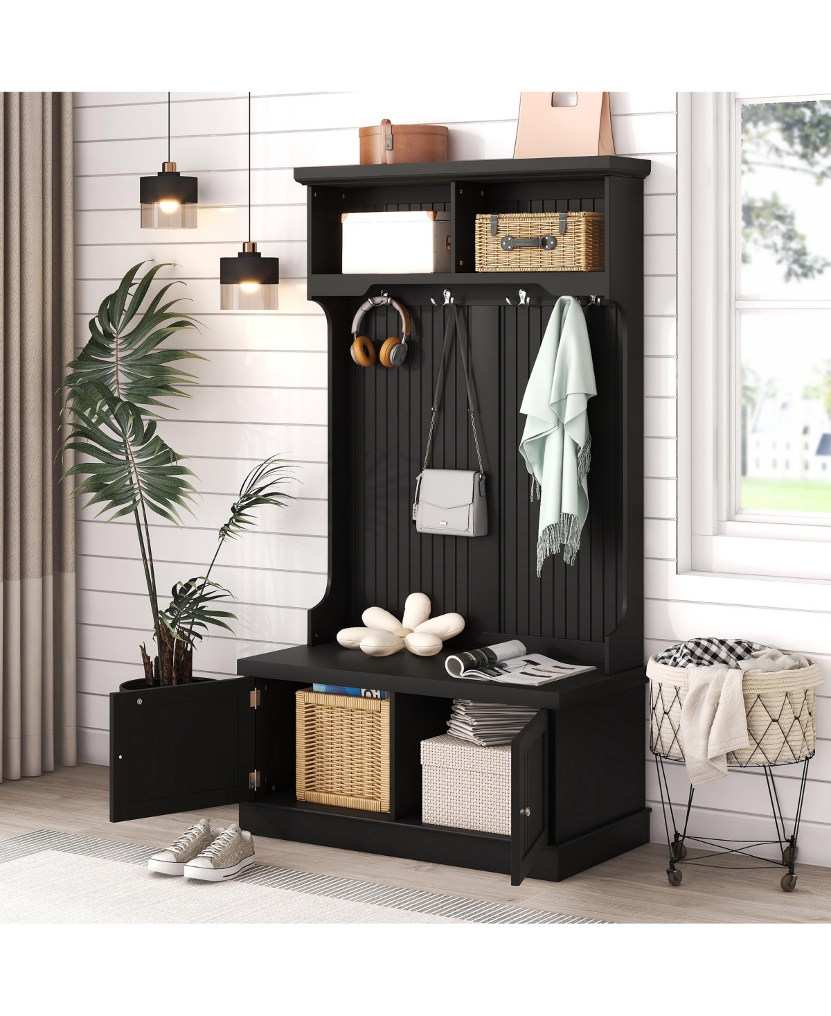 Click here for gaomon 4-in-1 Hall Tree Entryway Organizer - 35.5&... prices