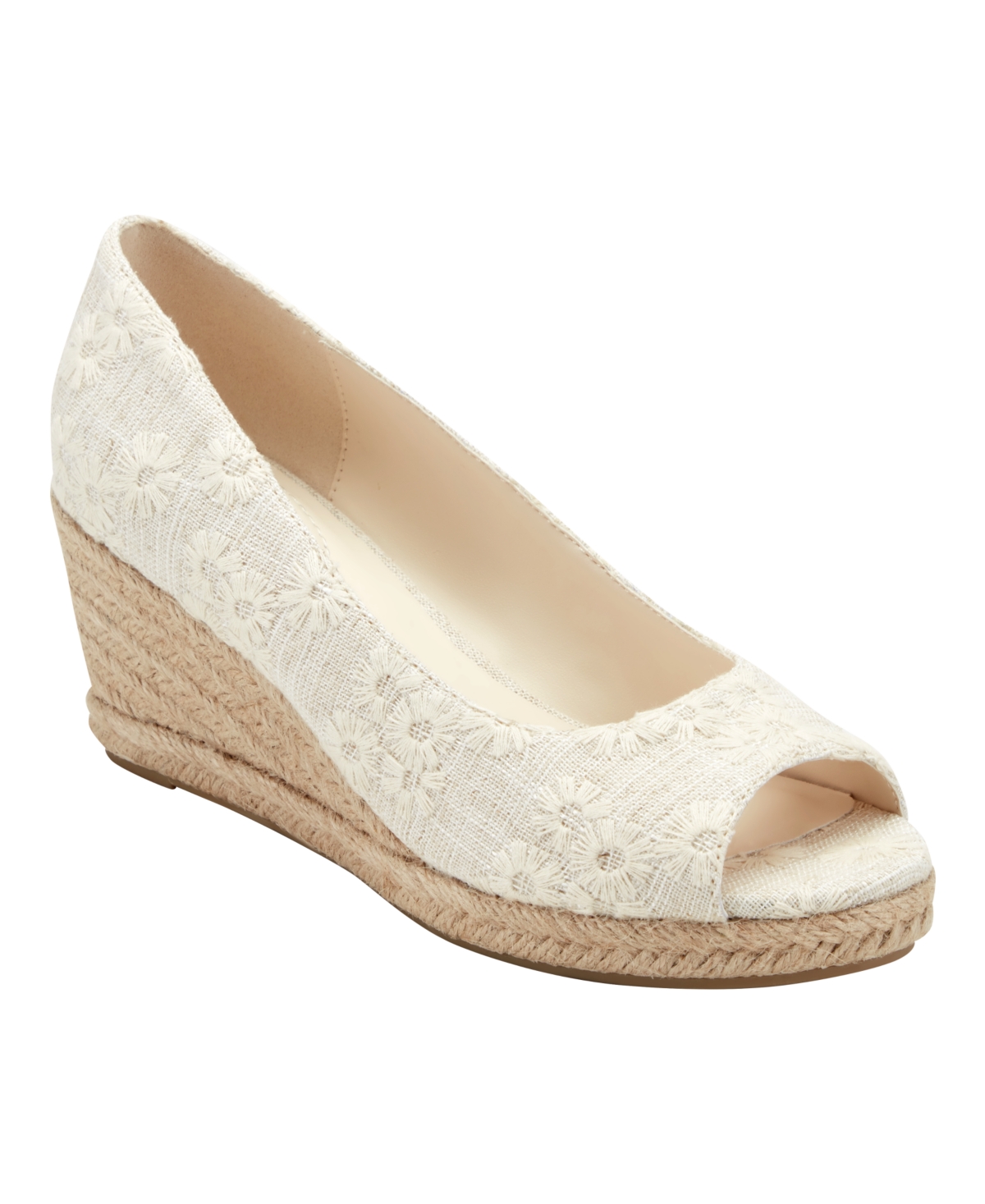 Click here for Bandolino Womens Nuri Peep Toe Espadrille Wedge Pu... prices