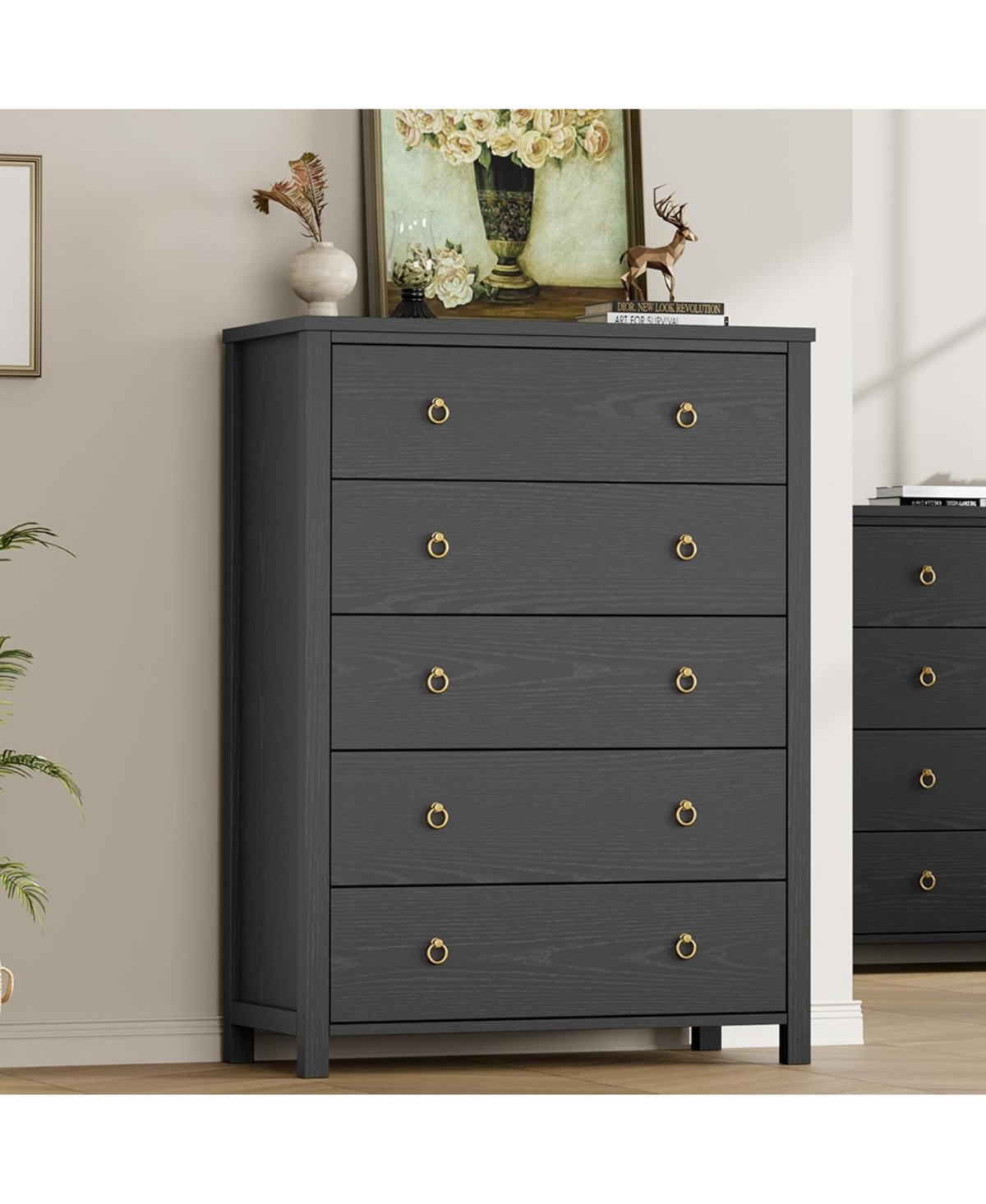 Click here for gaomon5 Drawers Dresser for Bedroom  45-Inch-Tall... prices