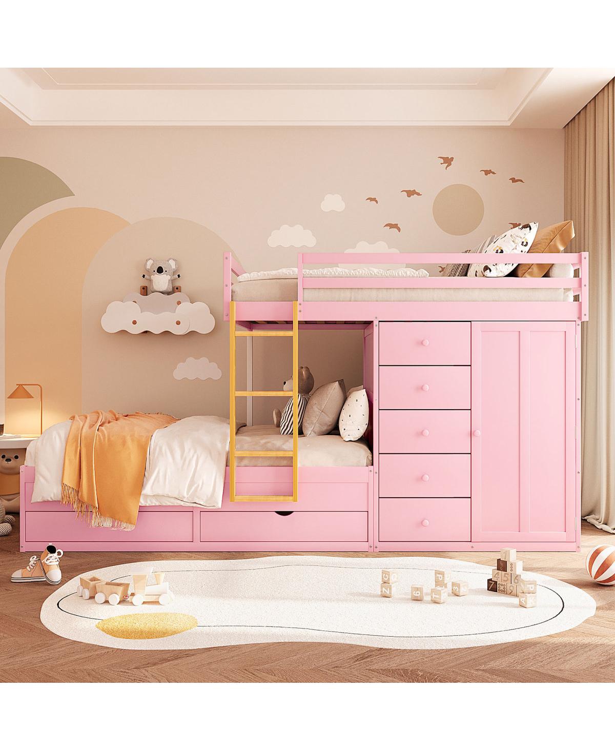 Click here for Streamdale Furniture Full Size Bunk Bed with 2 Lar... prices