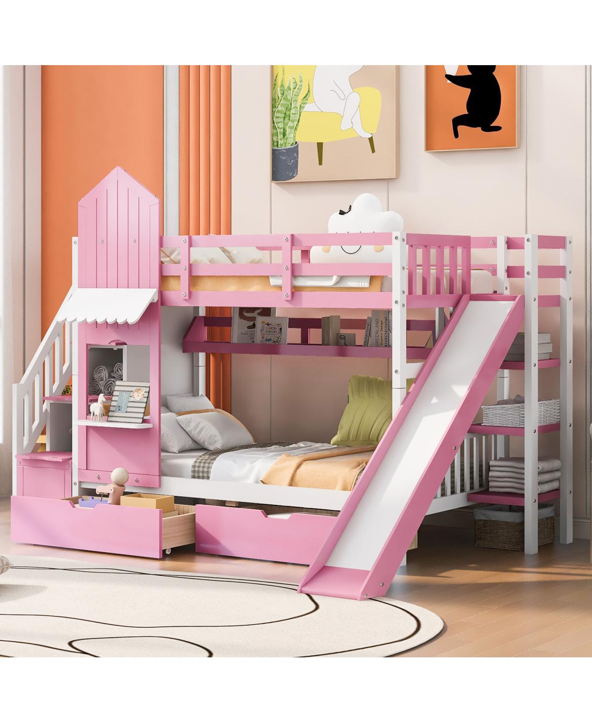 Click here for Streamdale Furniture Twin-Over-Twin Castle Bunk Be... prices