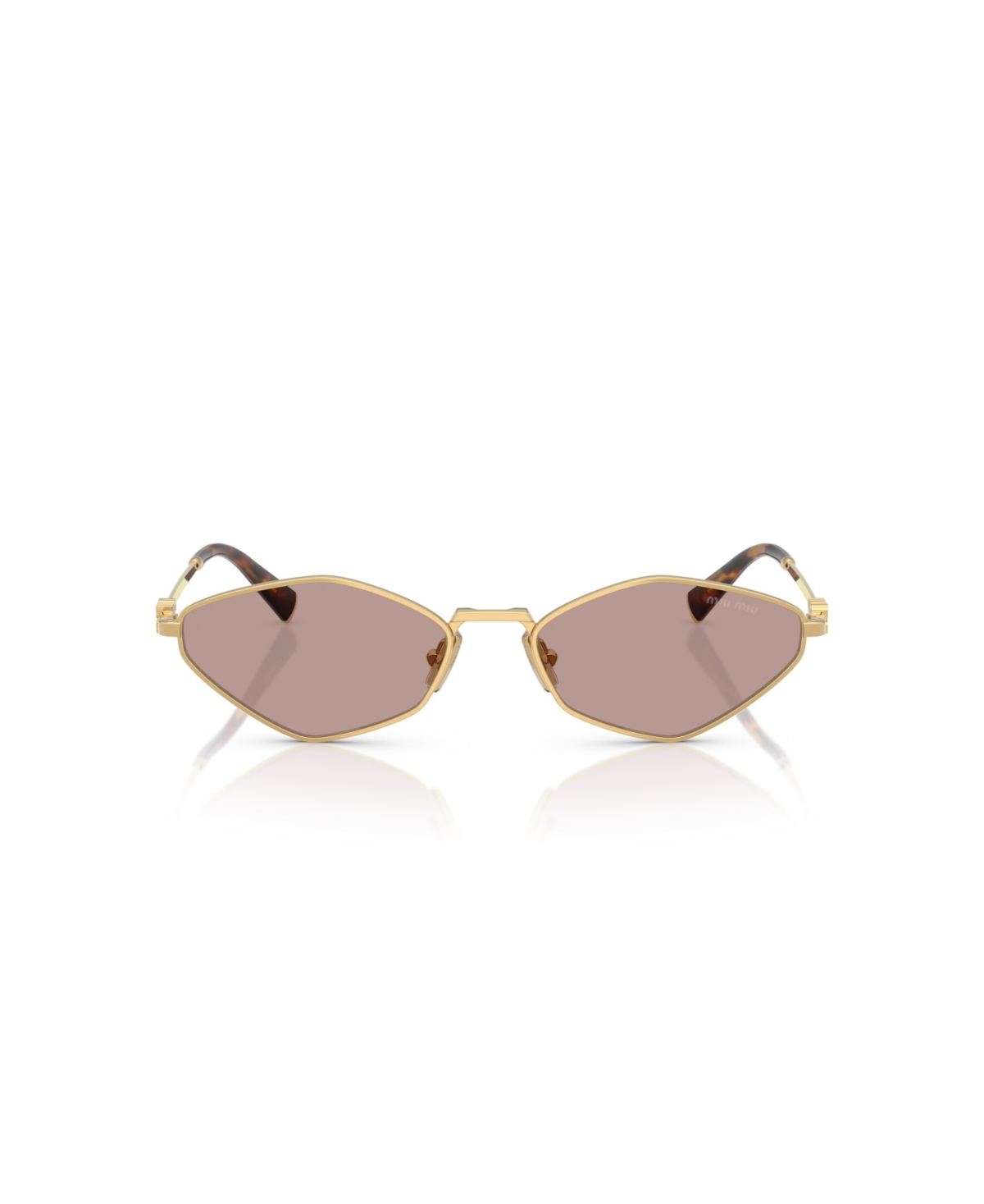 Click here for Miu Miu Womens Geometric Sunglasses  Mu 56ZS - Gol... prices