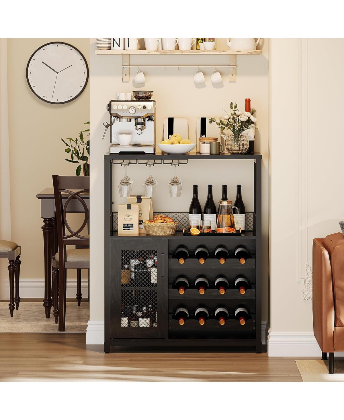 Click here for gaomon 3-Tier Wine Bar Cabinet with Led Detachable... prices