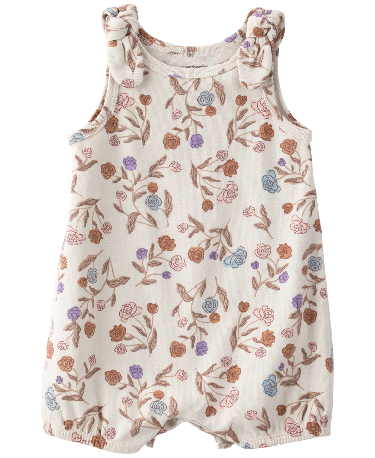 Click here for Carters Baby Girls Floral Sleeveless Romper - Ivor... prices
