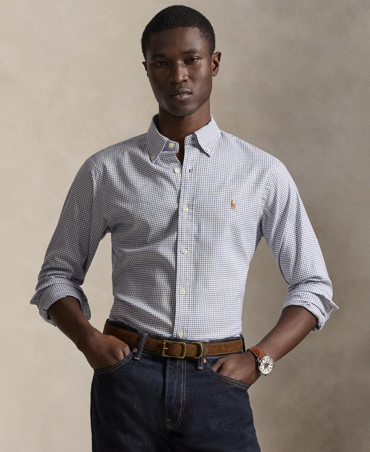 Click here for Polo Ralph Lauren Mens Classic-Fit Performance Oxf... prices