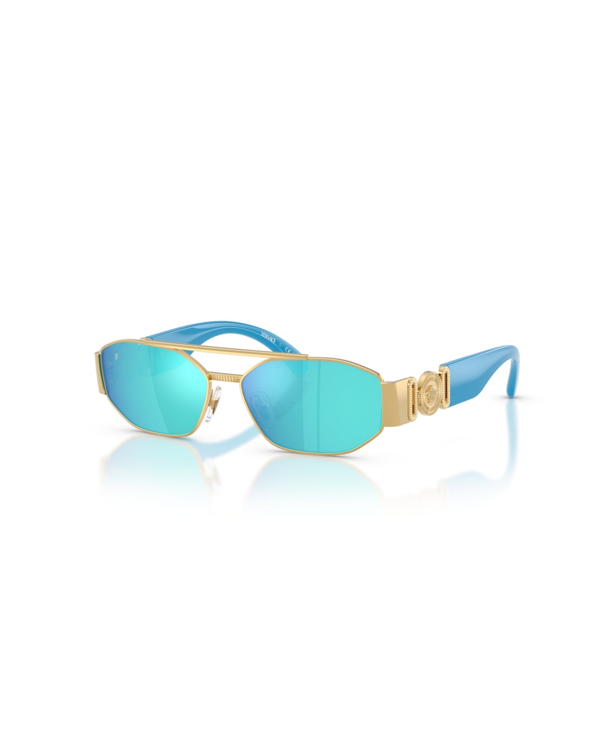 Click here for Versace Unisex Rectangle Sunglasses  VK2003 - Gold prices