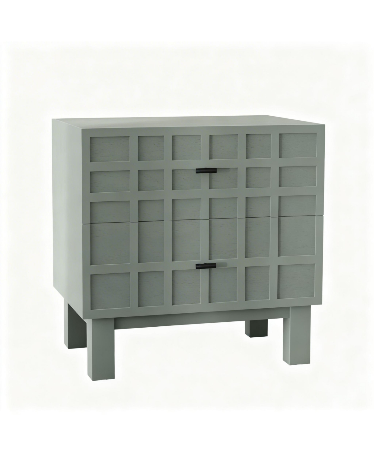 Click here for Yigii Light Green Nightstand with Grid Design prices