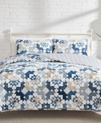 Click here for Lucky Brand Serra Patch Reversible Quilt Sets prices
