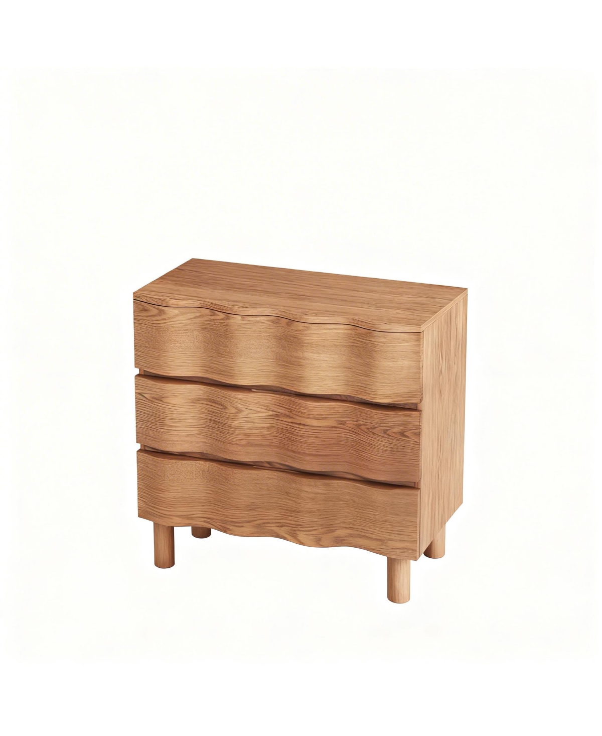 Click here for Yigii Modern 3 Drawer Dresser with Wave Design for... prices