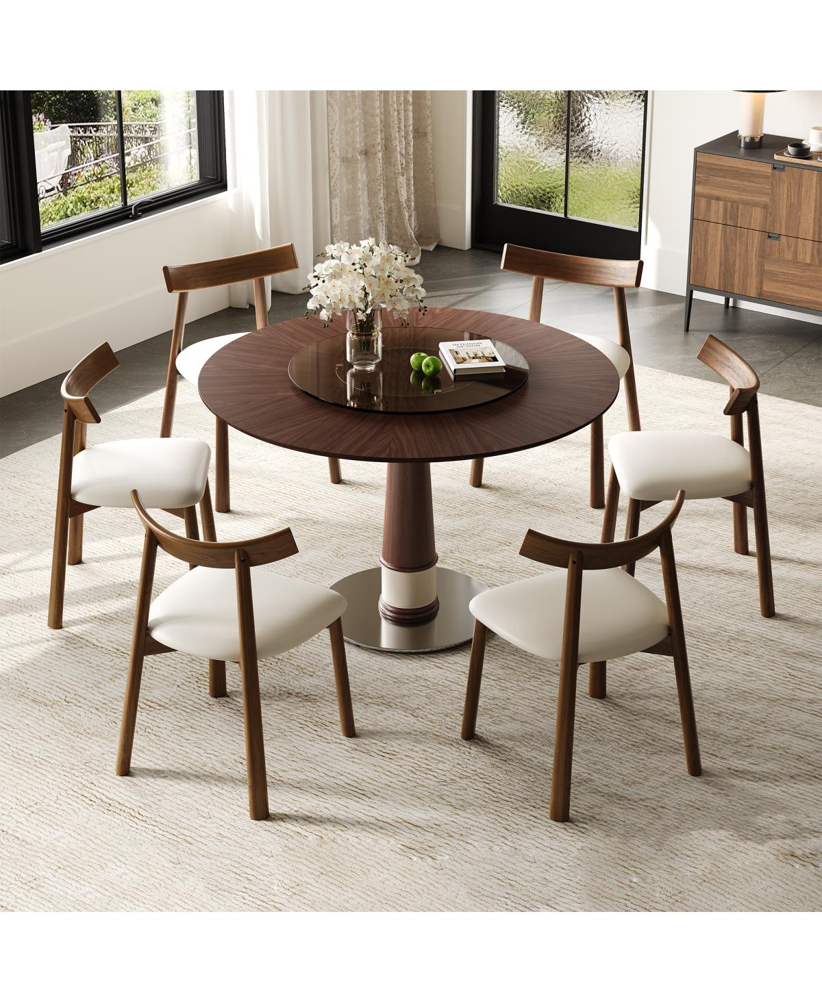 Click here for Streamdale Furniture Solid Wood Dining Table Set w... prices