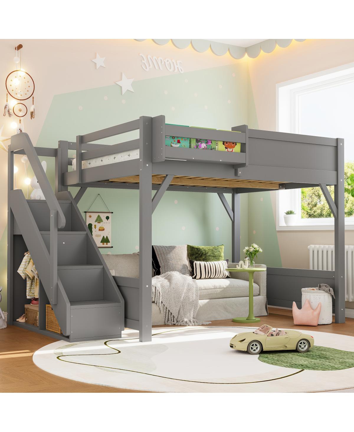 Click here for Streamdale Furniture Loft Bed with Wardrobe & Stor... prices