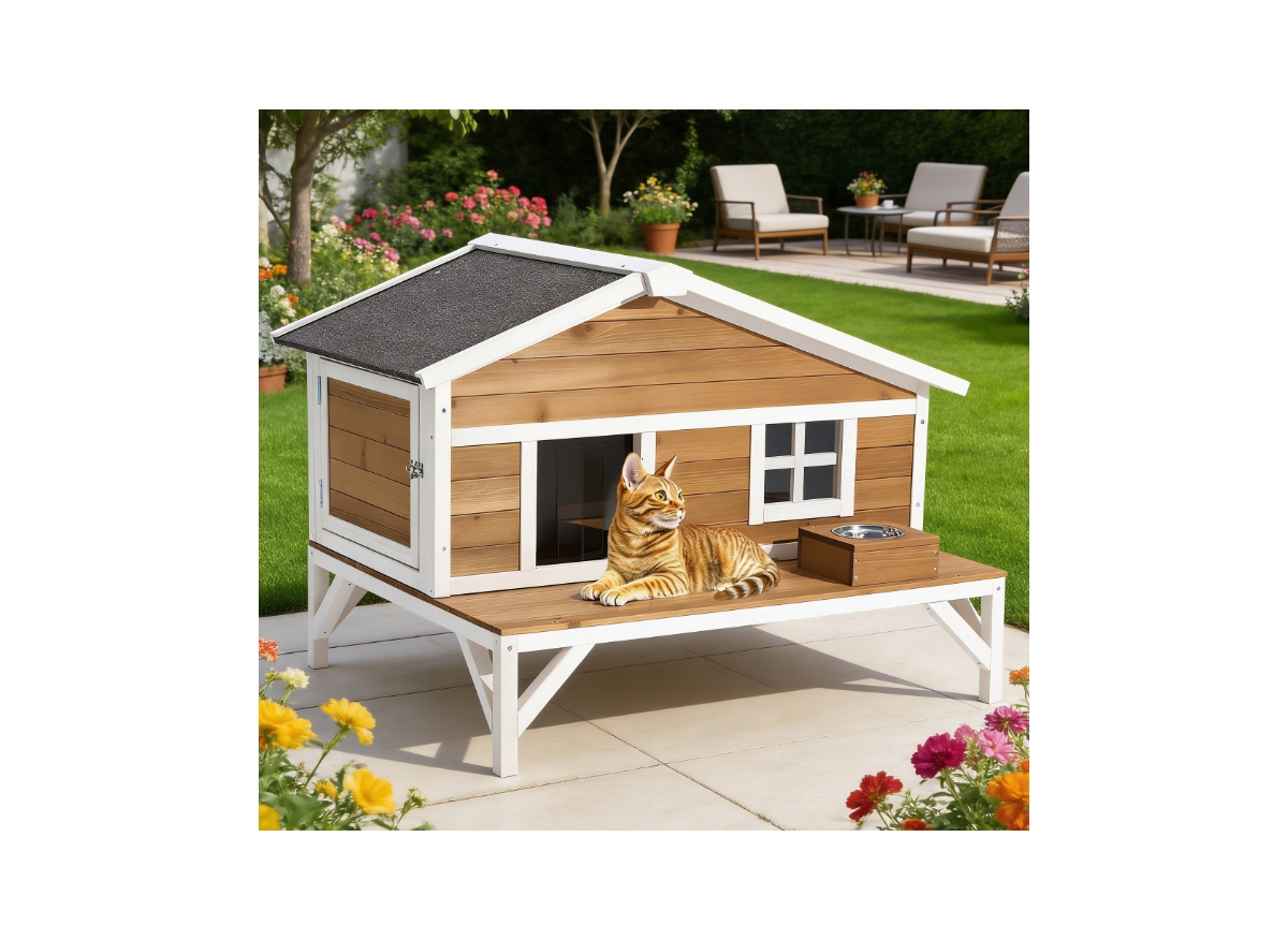 Click here for Aostirmotor Insulated Cat House with Large Platfor... prices