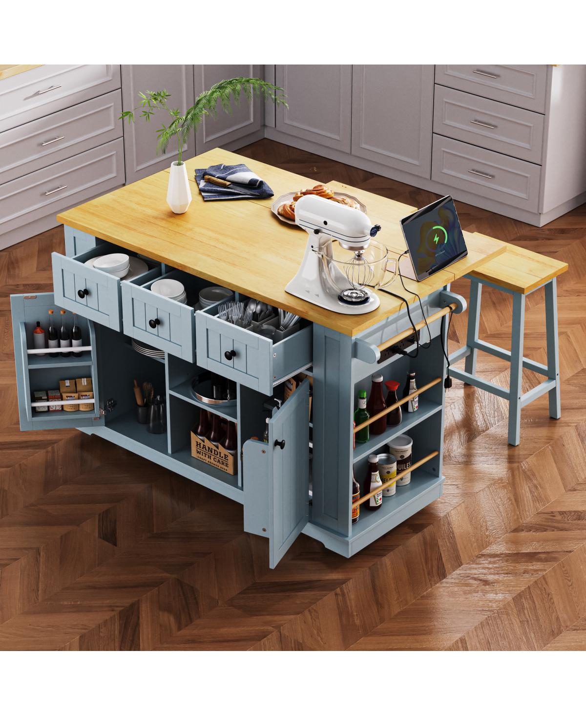 Click here for Streamdale Furniture 53" Large Kitchen Island... prices