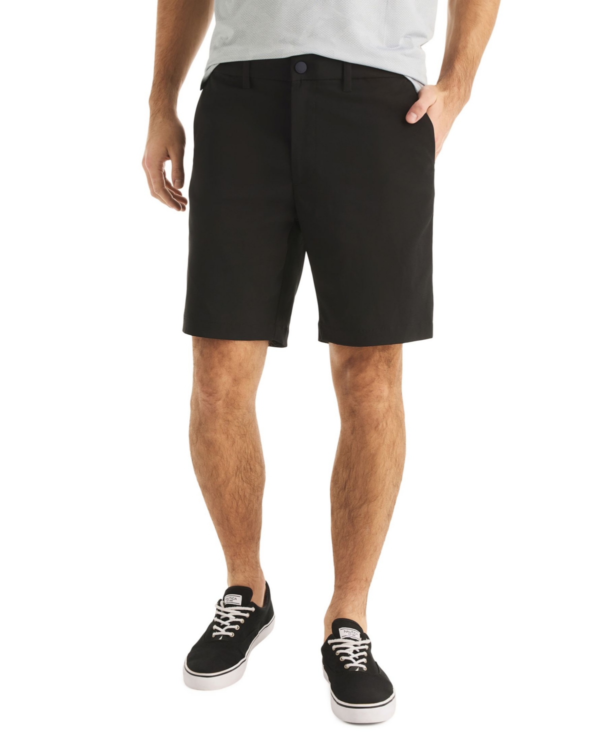 Click here for Nautica Mens Slim-Fit Shorts - True Black prices