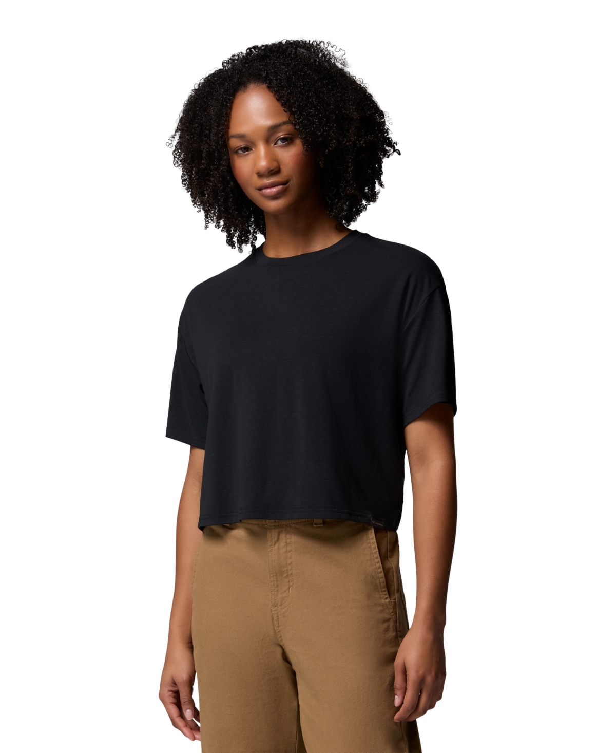 Click here for Columbia Womens Crewneck Short-Sleeve Top - Black prices