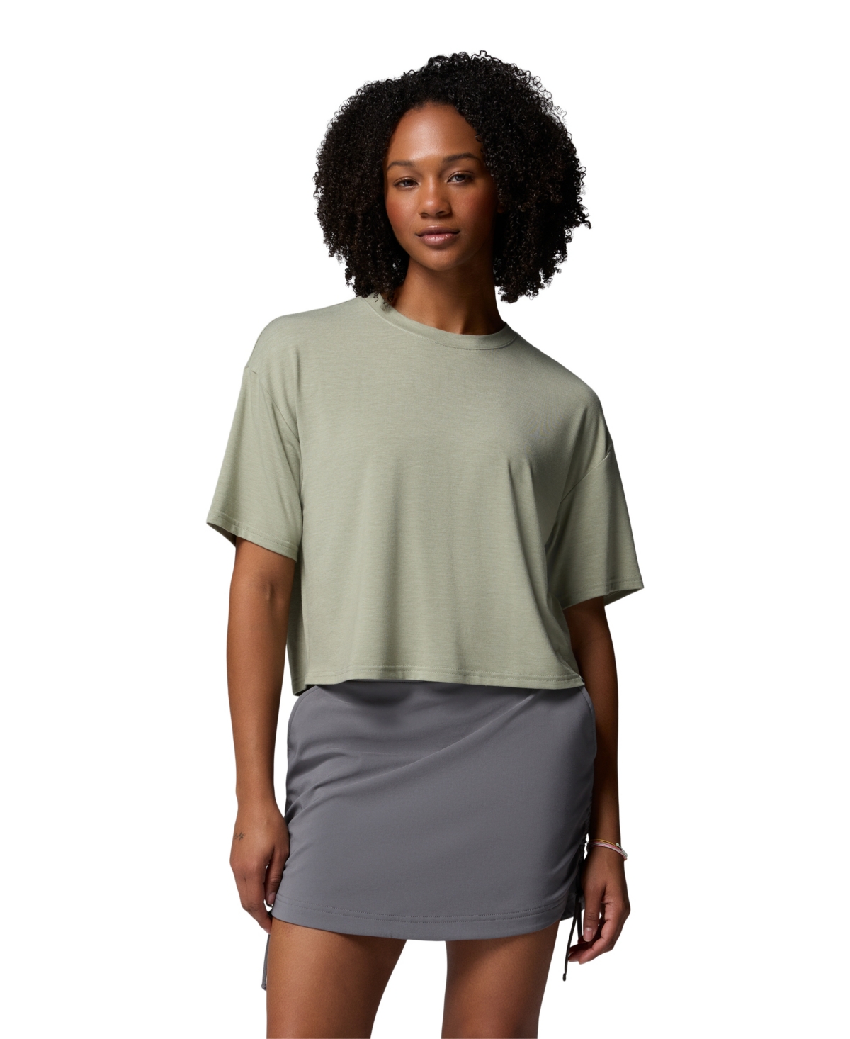 Click here for Columbia Womens Crewneck Short-Sleeve Top - Safari prices