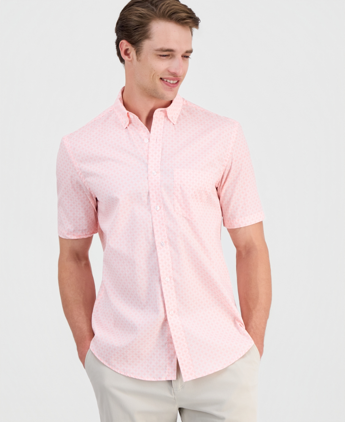 Click here for Club Room Mens Short-Sleeve Poplin Shirt  Macys Ex... prices