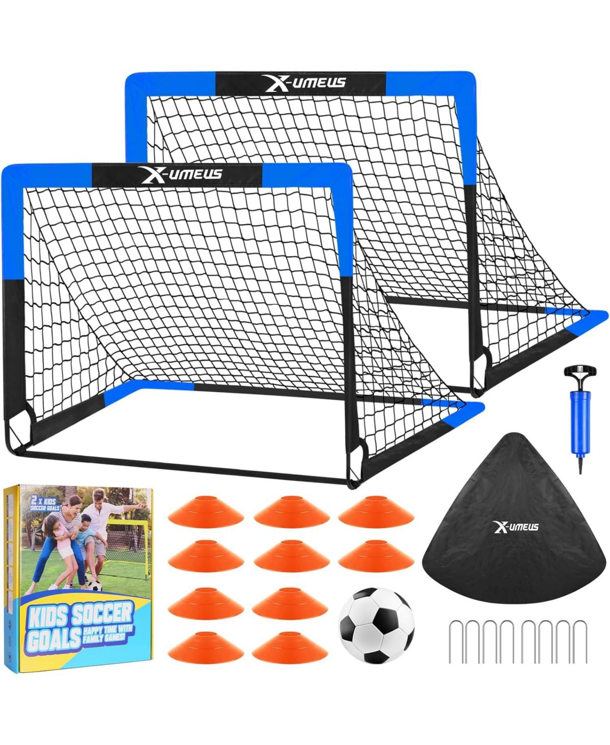 Click here for Set of 2 Kids 4x3ft Soccer Goals with Ball  Cones... prices