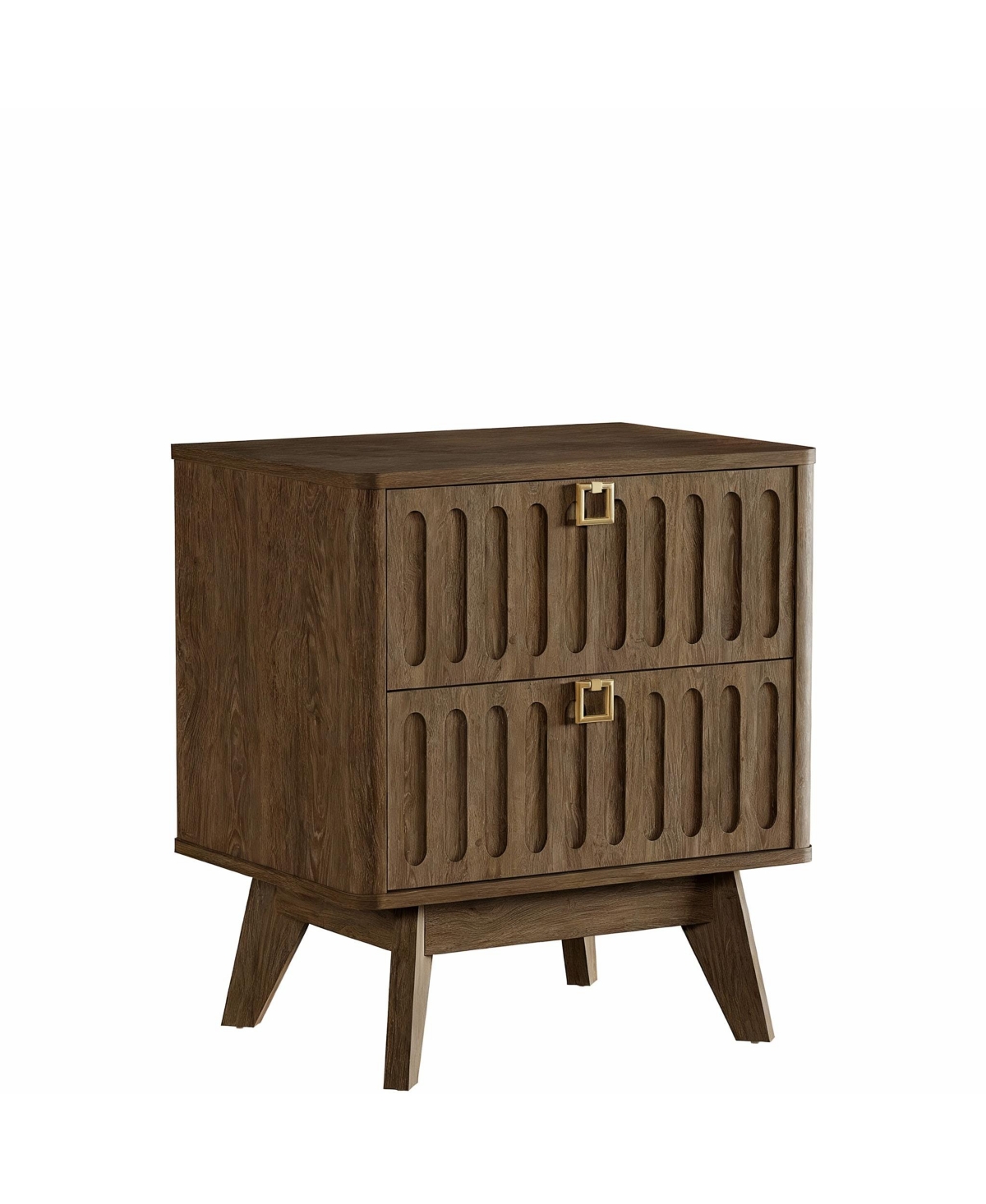 Click here for Yigii Modern Fluted Nightstand with 2 Drawers - St... prices