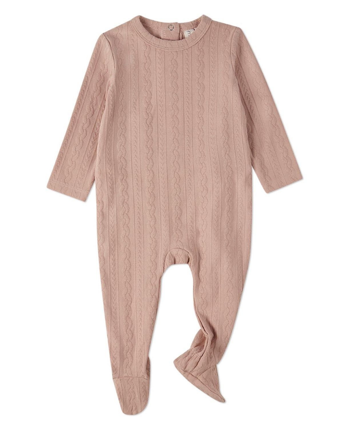 Click here for MeMoi Baby Girls Cotton-Rich Faux Cable Knit Footi... prices