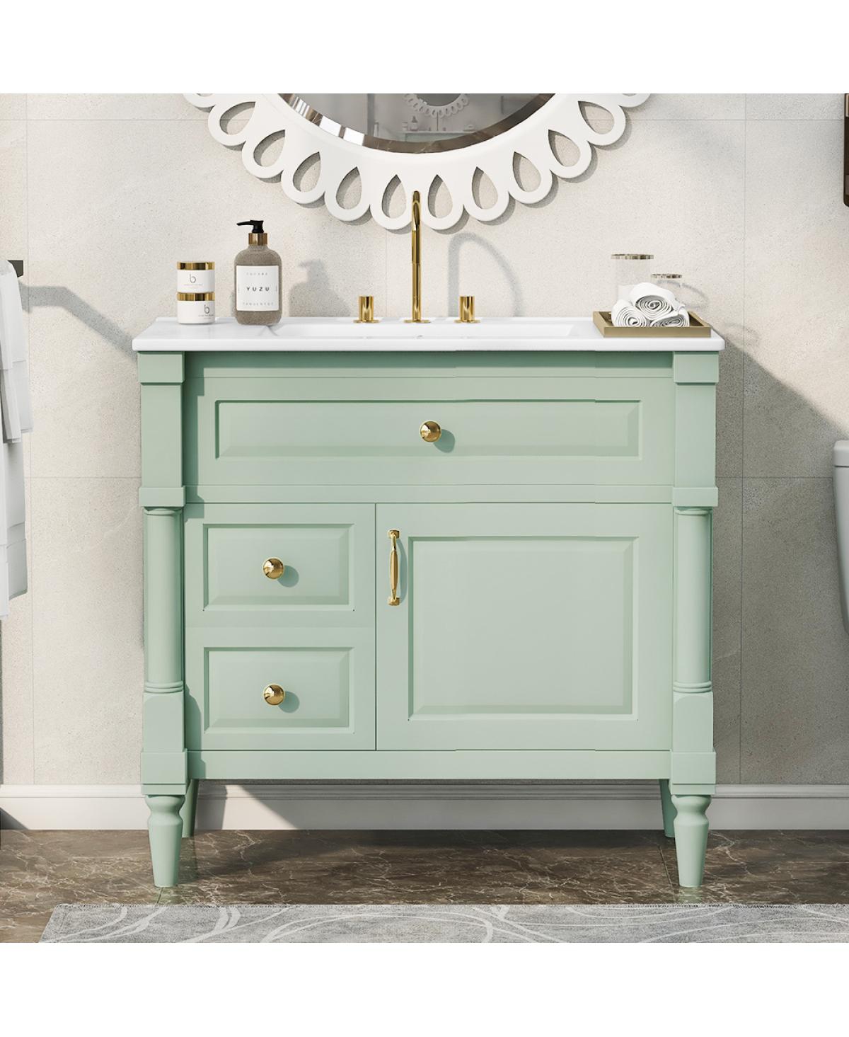 Click here for Sillysis 36" Bathroom Vanity with Sink  Solid... prices