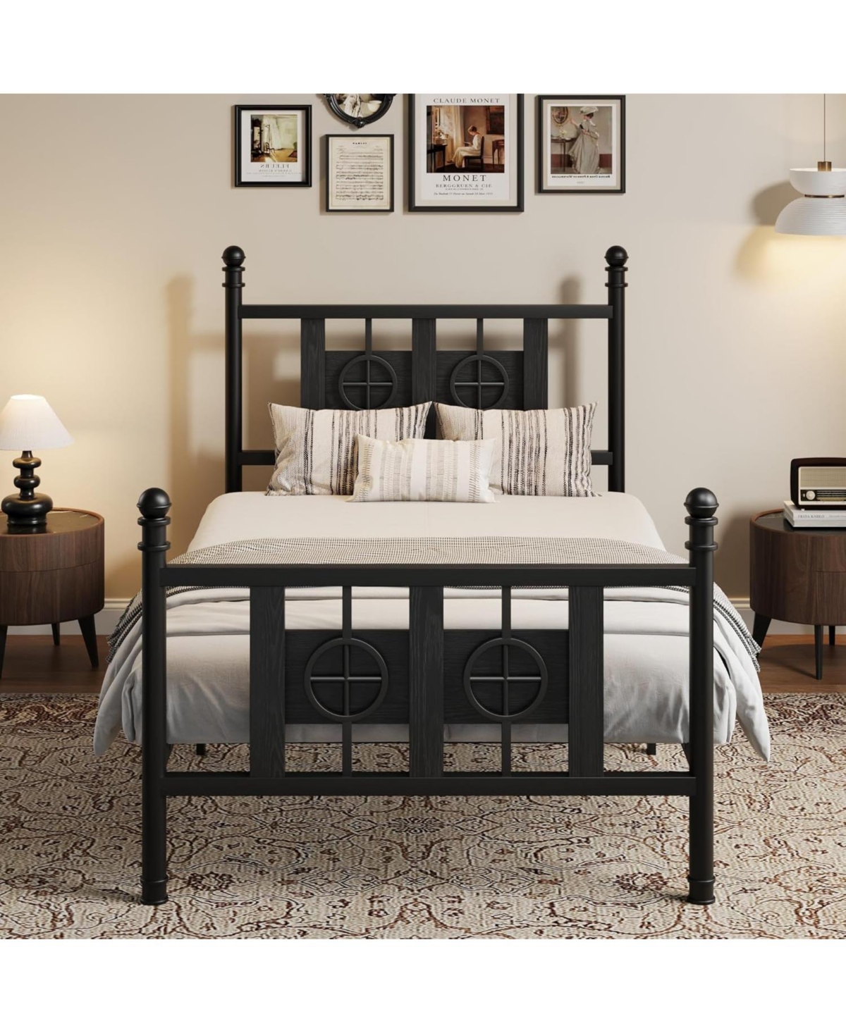 Click here for gaomon Twin Size Bed Frame with Headboard and Foot... prices