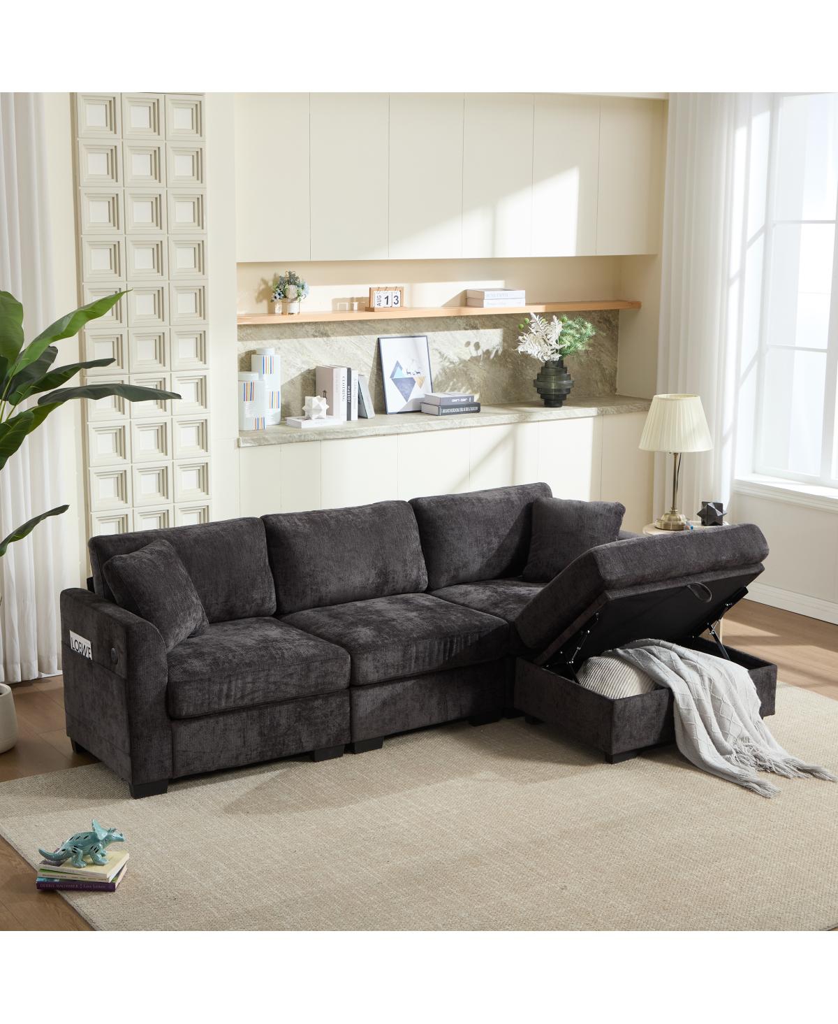 Click here for Streamdale Furniture Modern Storage Sofa with Dual... prices