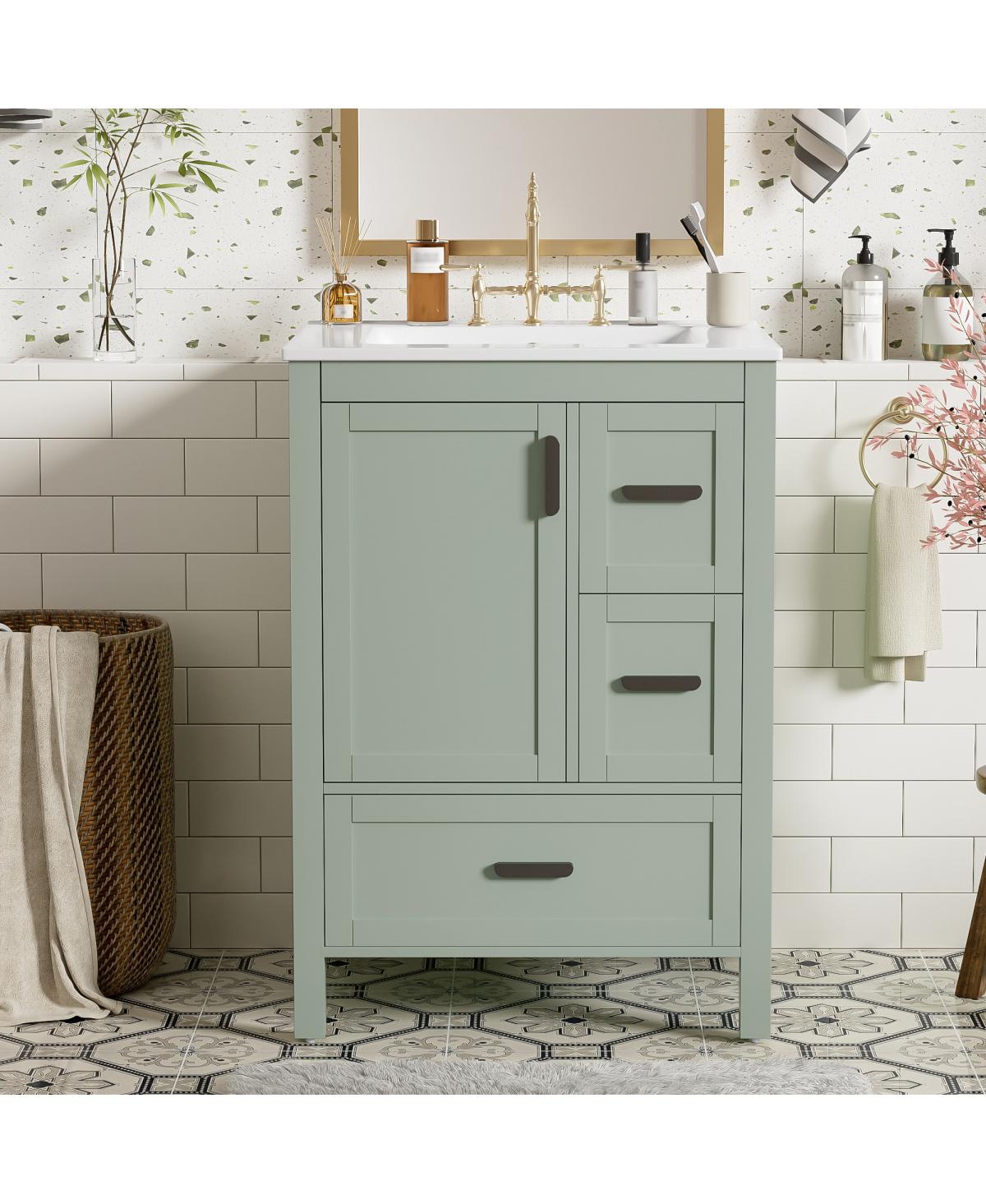 Click here for Sillysis 24" Modern Bathroom Vanity with Cera... prices