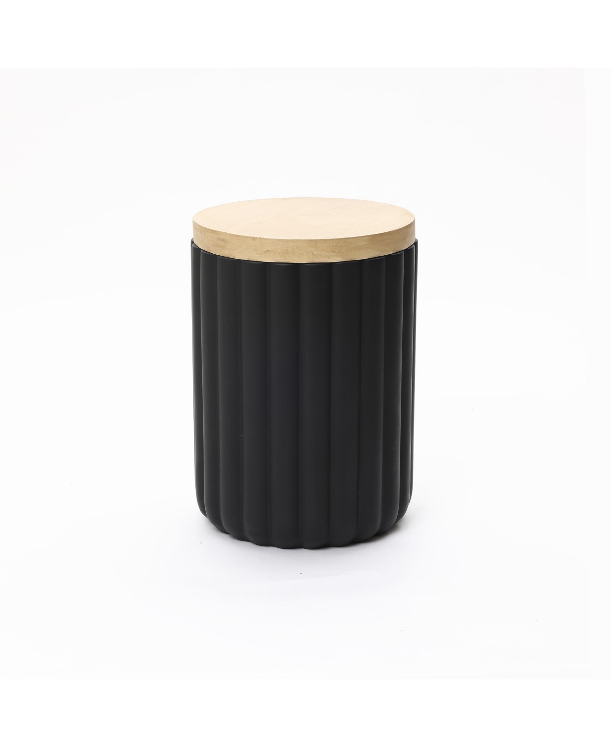 Click here for LuxenHome Fluted Round Patio Side Table with Remov... prices
