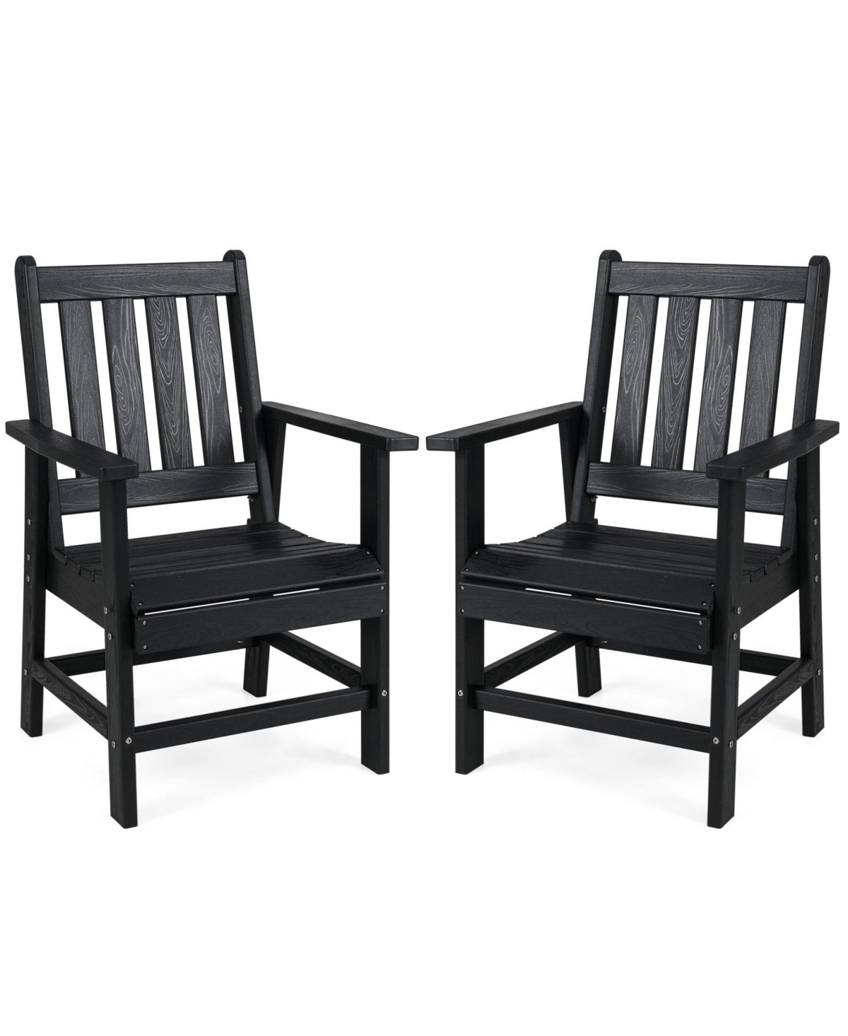 Click here for Gymax Patio Dining Chairs Set of 2 w/Wide Armrests... prices