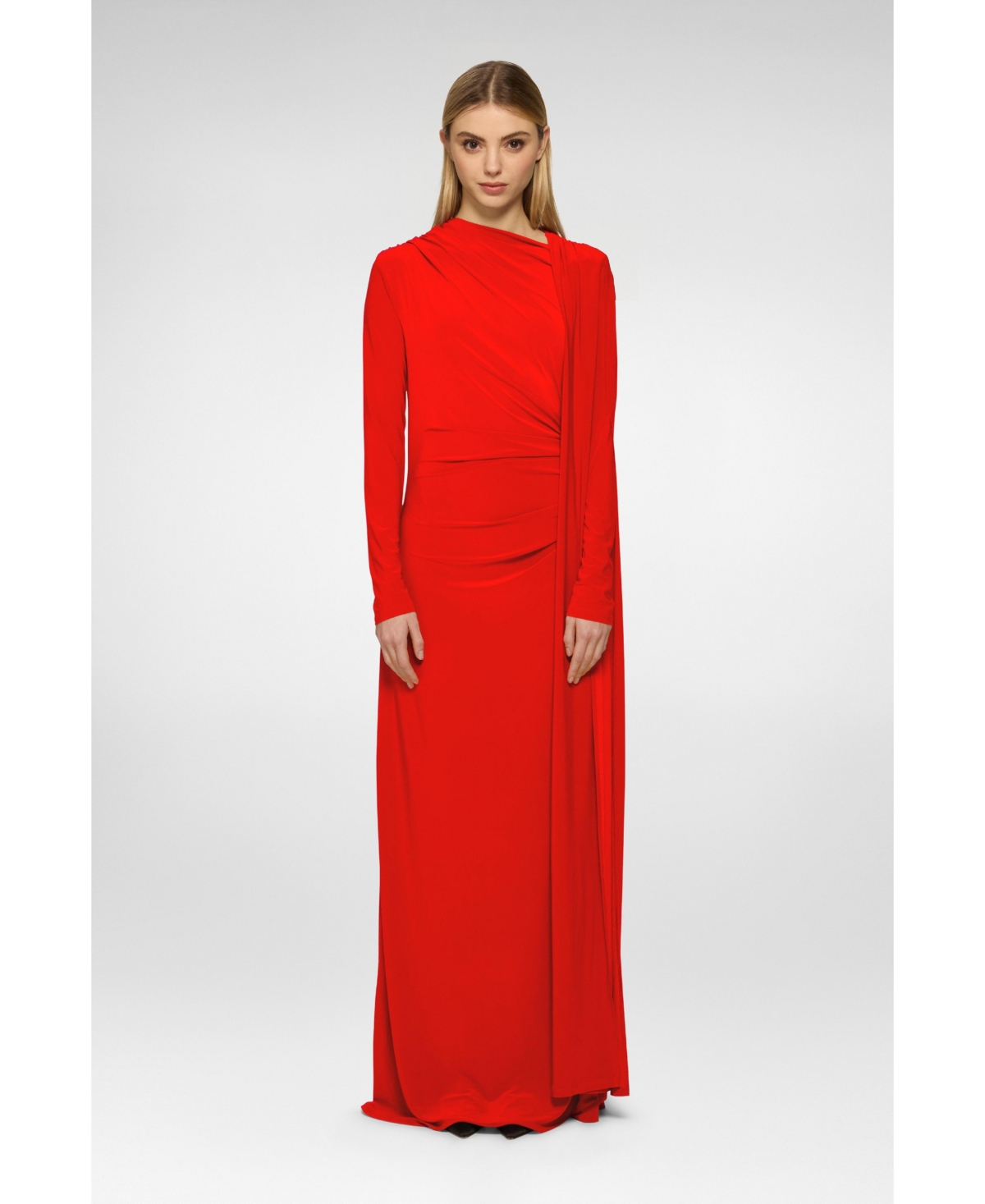 Click here for Daska Womens Cape Dress - Red prices