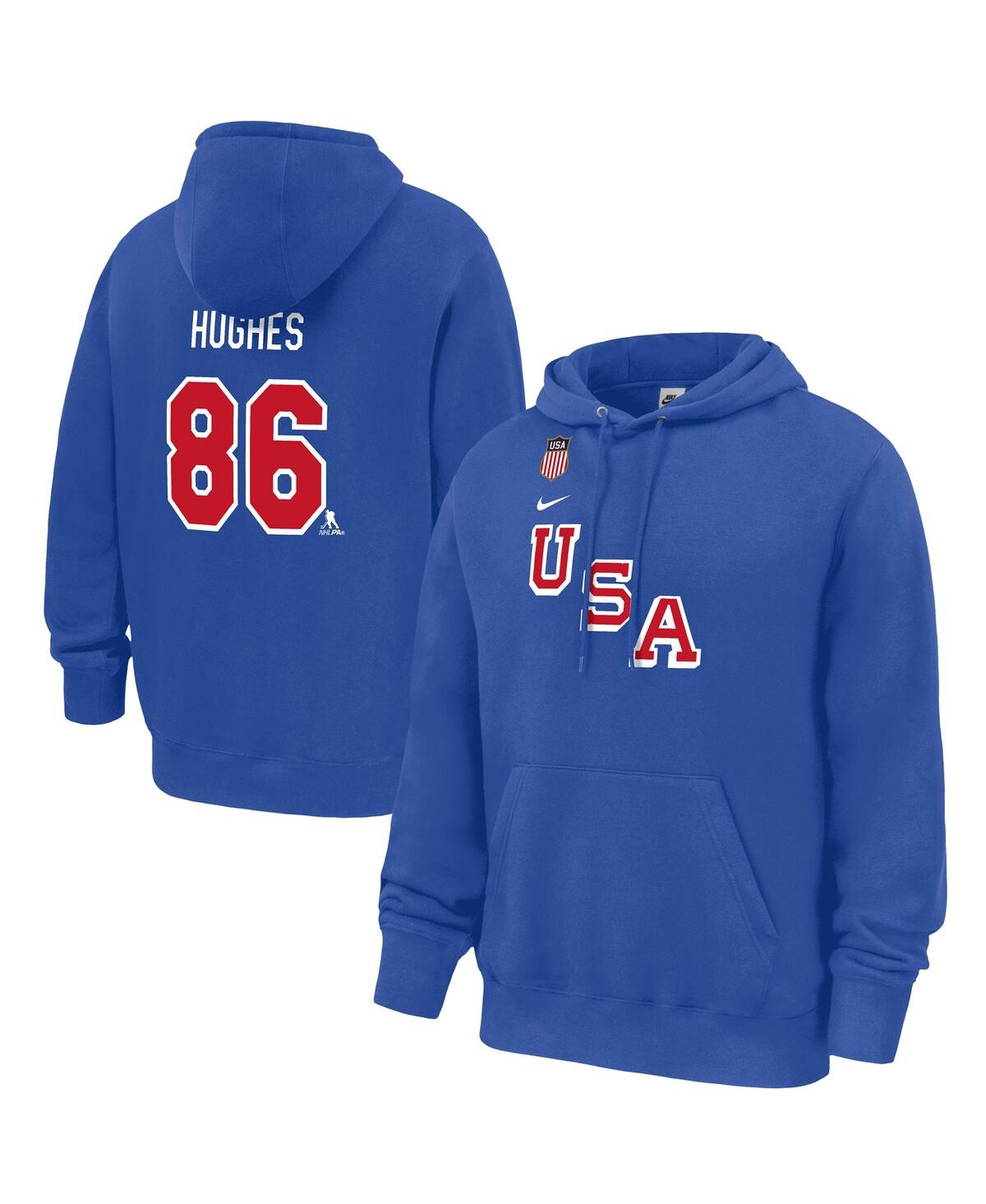 Click here for Nike Mens Jack Hughes Royal Us Hockey 2026 Name Nu... prices