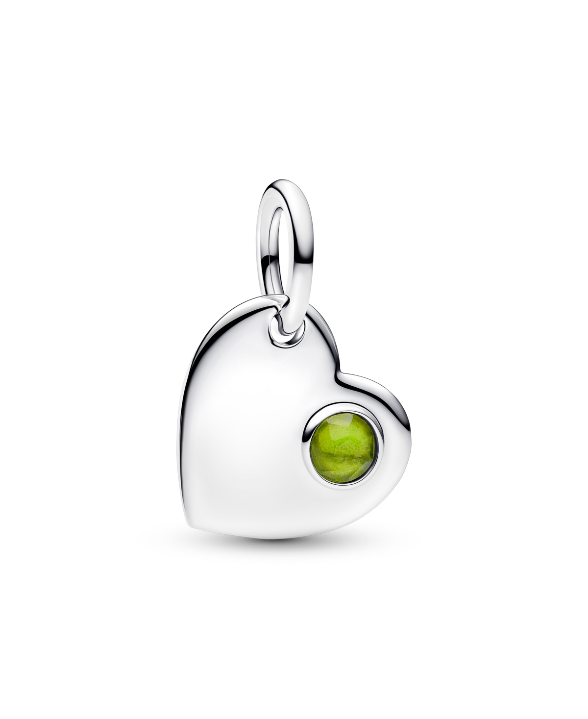 Click here for Pandora August Engravable Heart Spring Green Stone... prices