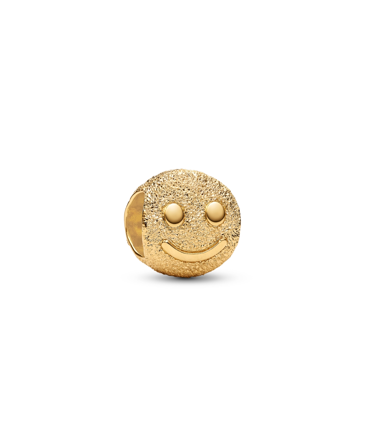Click here for Pandora Textured Happy Face Mini Charm - Gold prices