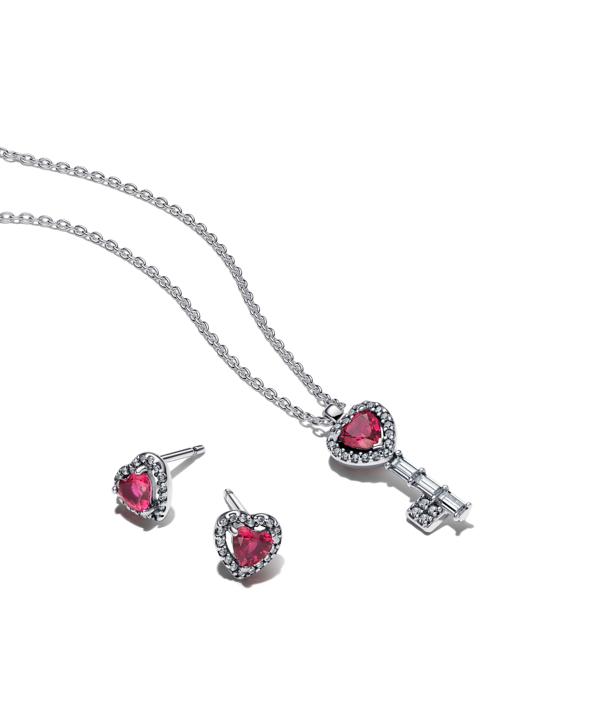 Click here for Pandora Elevated Heart Key Jewelry Gift Set - Silv... prices