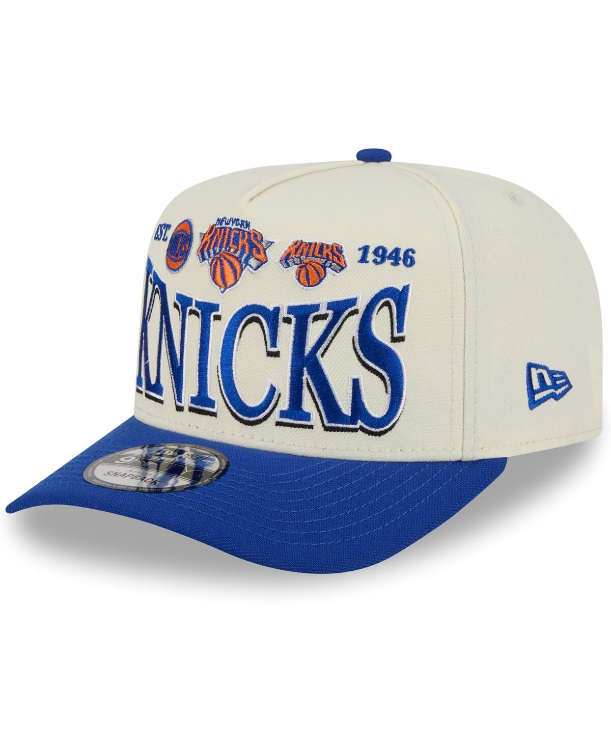 Click here for New Era Mens Cream/Blue New York Knicks 2026 Nba A... prices